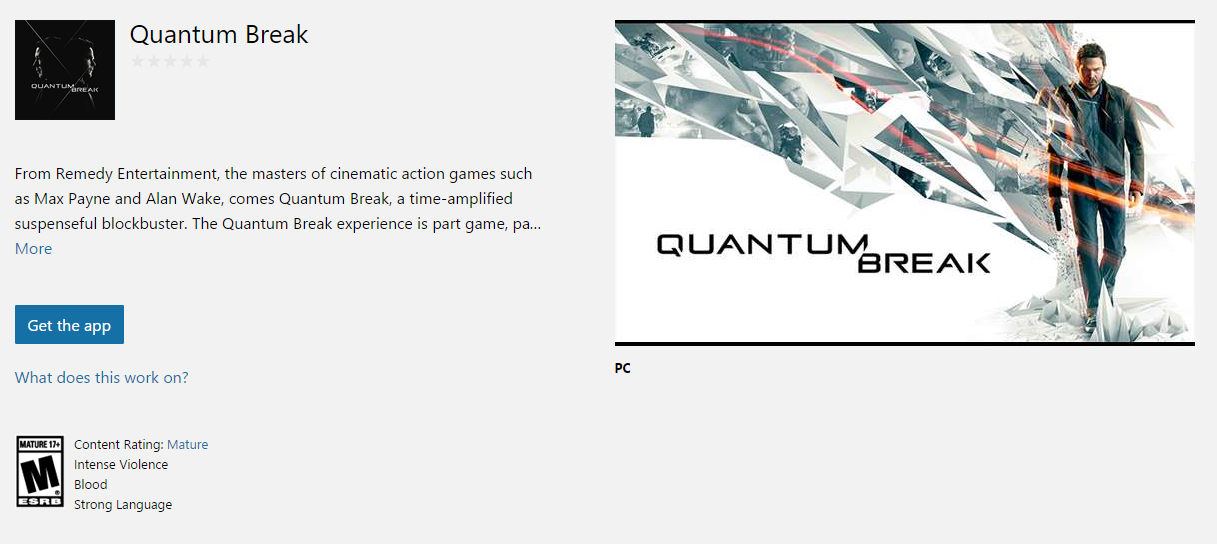 Quantum Break تحصل على صفحتها الخاصة بمتجر الويندوز - ترو جيمنج