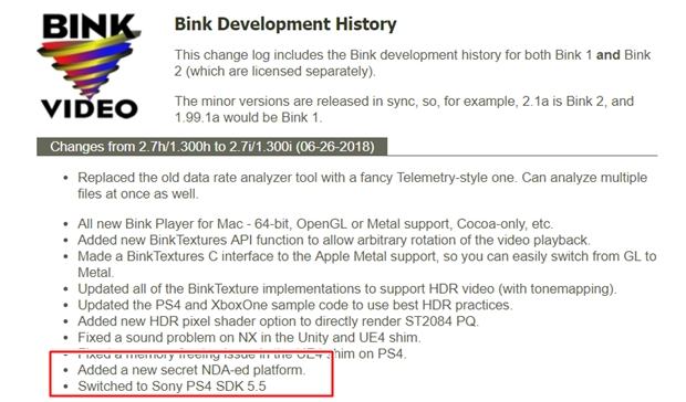 شركة البرمجيات Bink Video تضيف جهازا جديدا “غير معلن” ضمن قائمة الأجهزة ...
